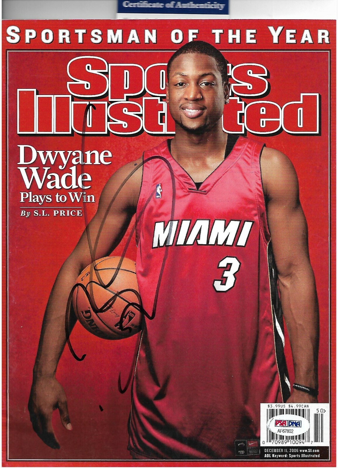 Dwyane Wade Autographed Memorabilia | Signed Photo, Jersey ...