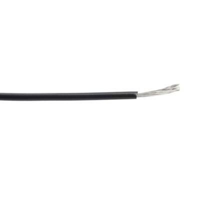 250' M16878/4-BLE-0 12 AWG 19 Strand Type E PTFE Lead Wire 200°C Black ...