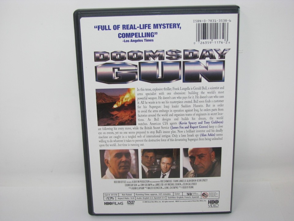 Doomsday Gun DVD 2005 HBO Films Gerald Bull Story 26359117626| eBay
