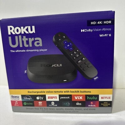 Roku Ultra 2024 - Ultimate Streaming Player - 4K Streaming Device for TV wit | eBay