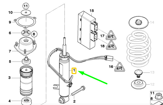 BMW 37126794550 Genuine OEM Factory Original Shock for sale online | eBay