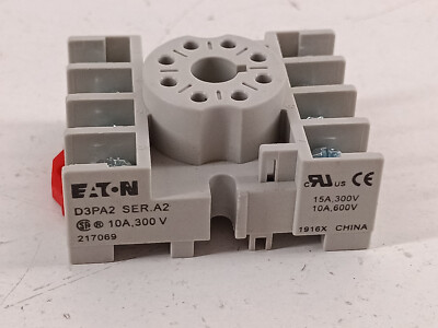 Eaton D3PA2 ser A2 10A 300V relay socket 8 Pin | eBay