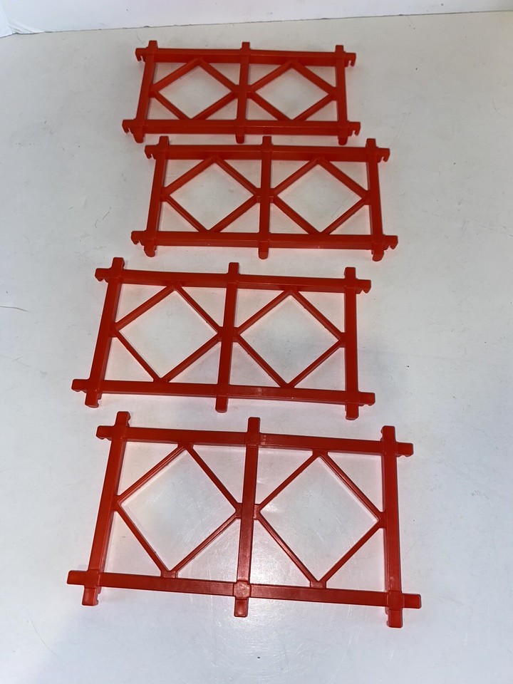 Thomas The Train Trackmaster TOMY Red Girder Suspension Bridges Set Of ...