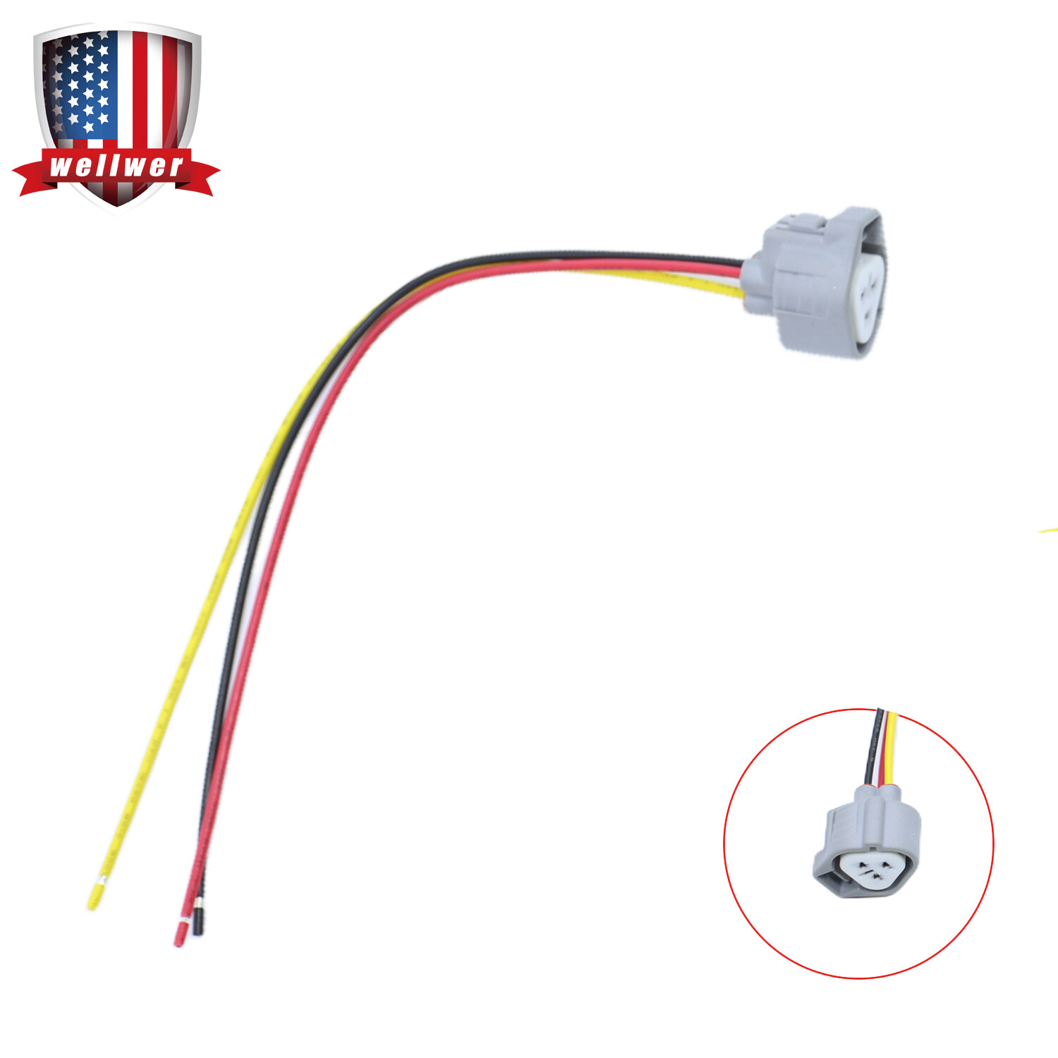 3 Pin Headlight Fog Light Turn Signal Connector Pigtail for Infiniti ...