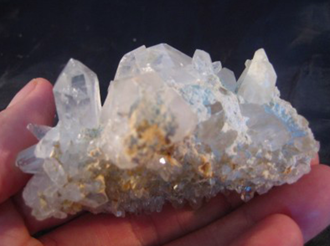 Natural Quartz stone mineral rock crystal matrix Afghanistan specimen T ...