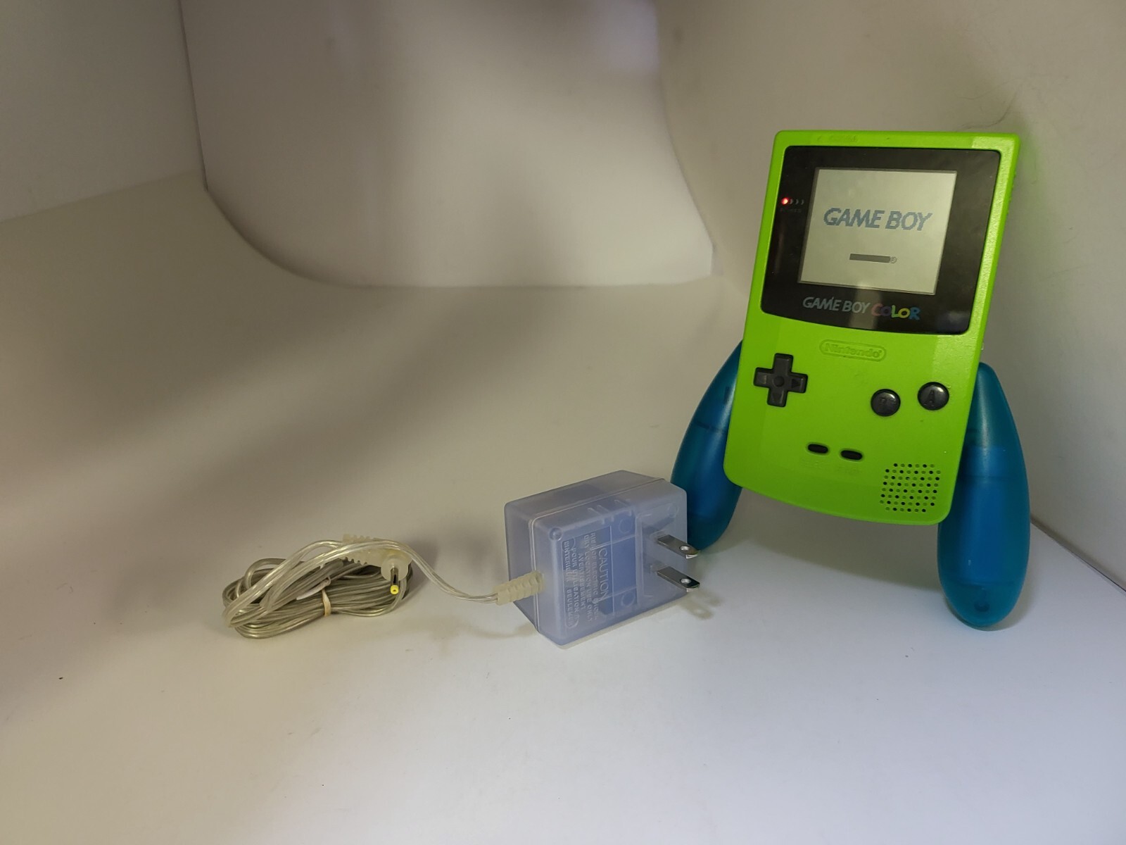 Teal Blue Rechargeable Battery Grip Handle + AC for GameBoy Color #O17 ...