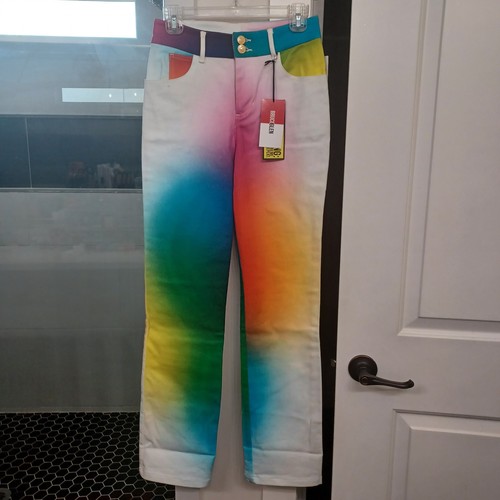 Bruce Glen Rainbow Gradient Ombre Denim Jeans 26 x 32 NWT | eBay