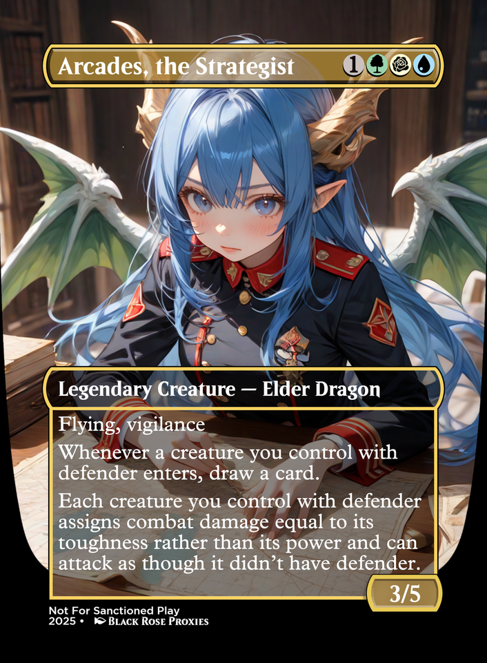 Arcades, the Strategist - MTG Anime Custom - Playtest | eBay Australia