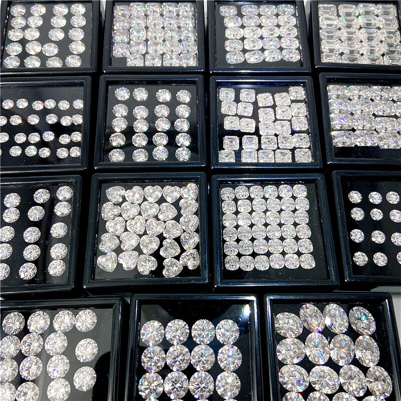 Loose Moissanite Certified Real VVS1 D color 4MM-15MM 0.30Ct Loose Moissanite Certified Real VVS1 D color 4MM-15MM 0.30Ct