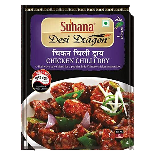 RSINC Suhana Chicken Chilli (Dry) Mix 50g Pouch - Pack of 2 | eBay