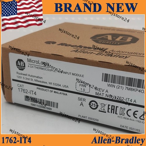 New Factory Sealed Allen Bradley 1762-IT4 SER A MicroLogix Themocouple ...
