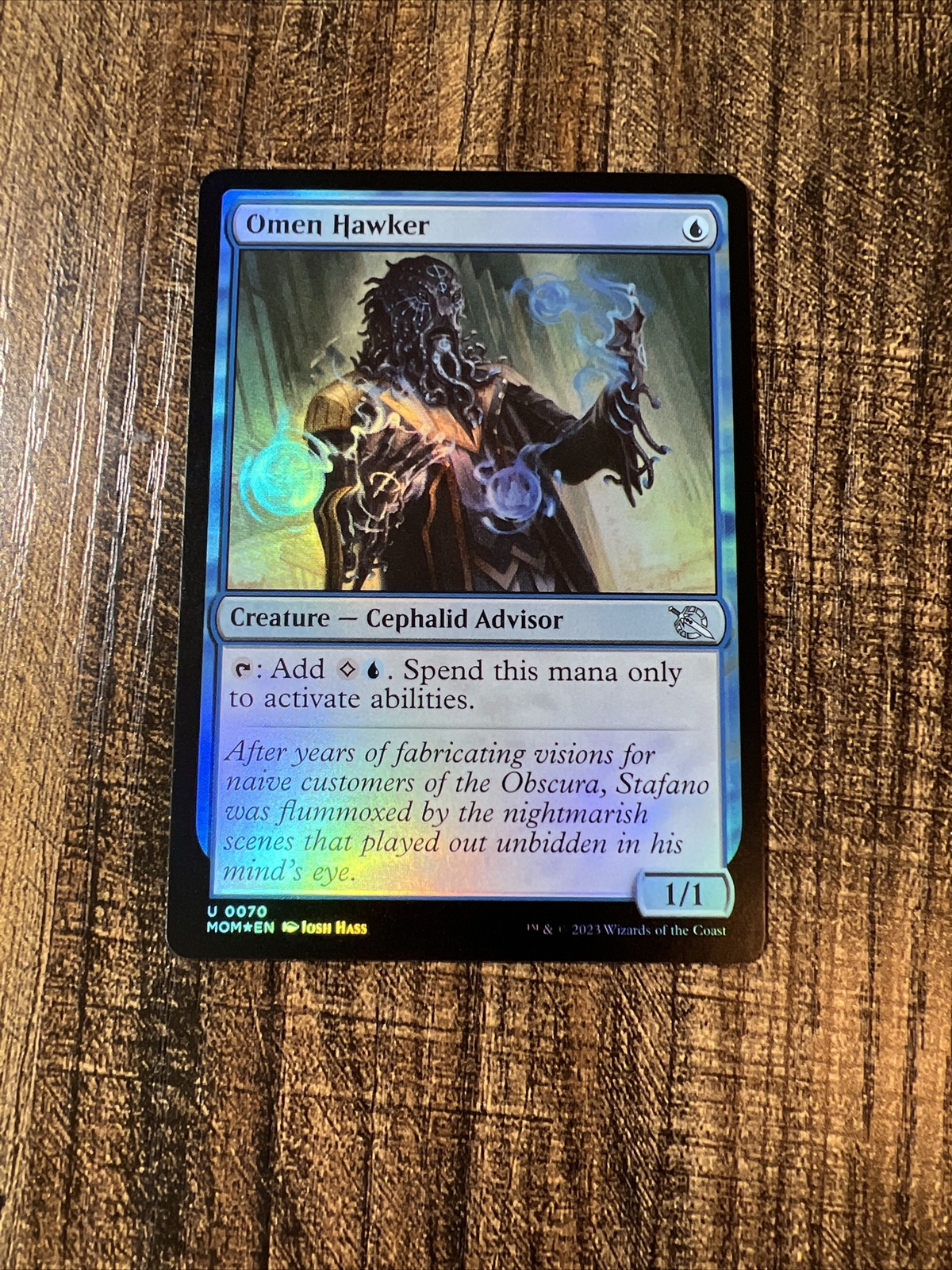 Omen Hawker Foil March of the Machine MOM 0070 MTG Magic IN HAND | eBay