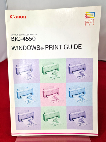 Canon Bubble Jet Drucker BJC-4550 Windows Druckanleitung 1996 | eBay.de