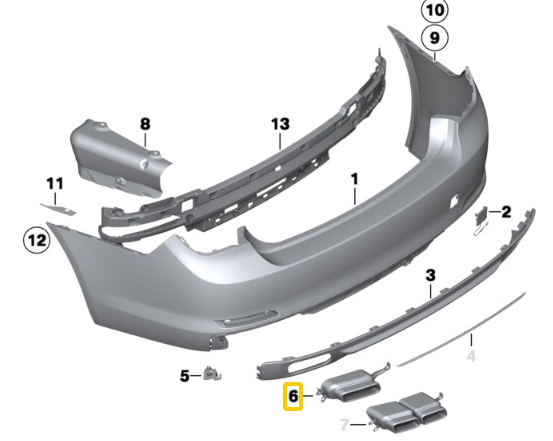 BMW 51127195302 Genuine OEM Factory Original Exhaust Duct for sale ...