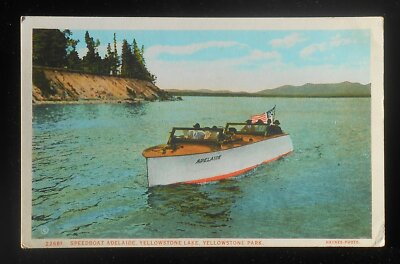 1920s Speedboat Adelaide Named for Miss Adelaide Nichols Yellowstone ...