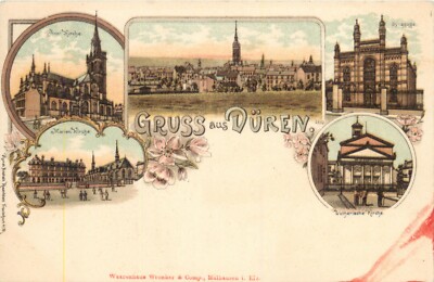 Gruss aus Duren, Chromolithographed Scenes From Duren, Germany | eBay