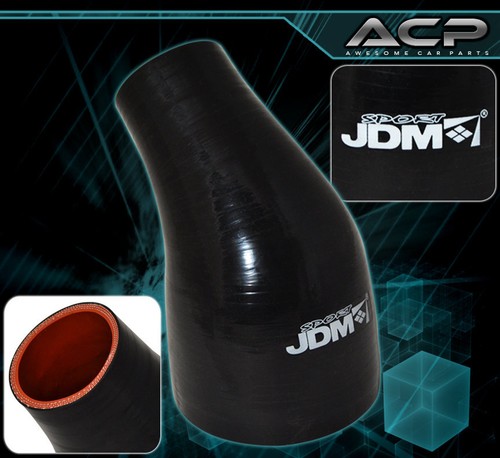 3.75" To 2" Blk Red 45 Bend Silicone Hose Reducer Coupler Pipe High ...