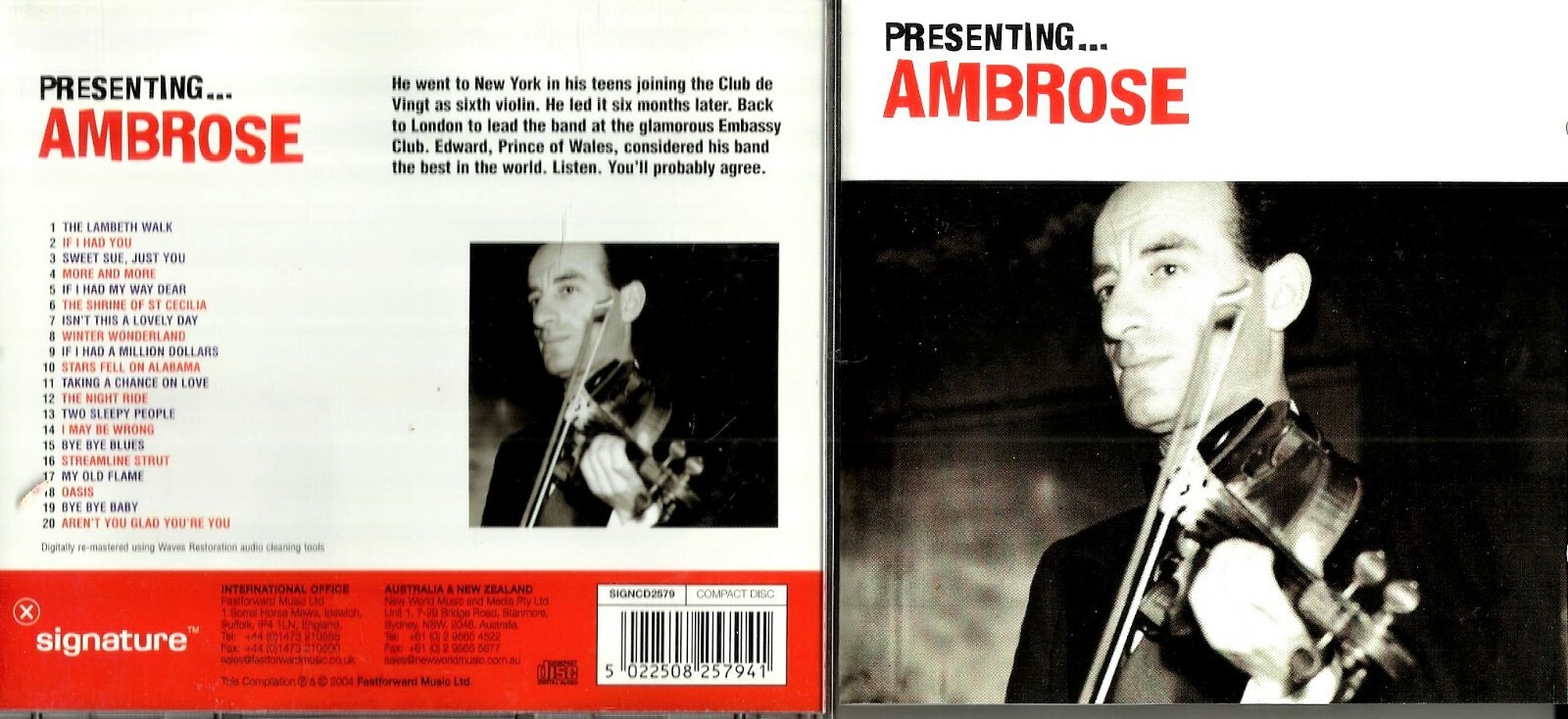 Ambrose cd album - Presenting | eBay Australia