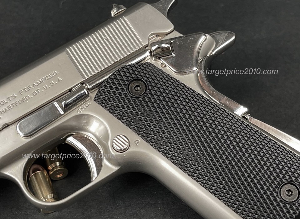 1:1.5 MINIATURE 1:1.5 SCALE M1911 IN SILVER WITH CNC 2 TONE COLOR DUMMY ...