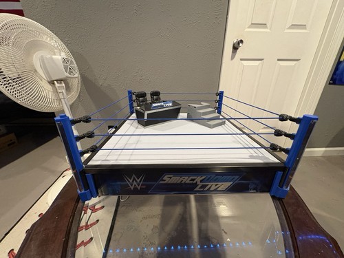 WWE Smackdown Live Elite Scale Wrestling Ring, LED Lights | eBay