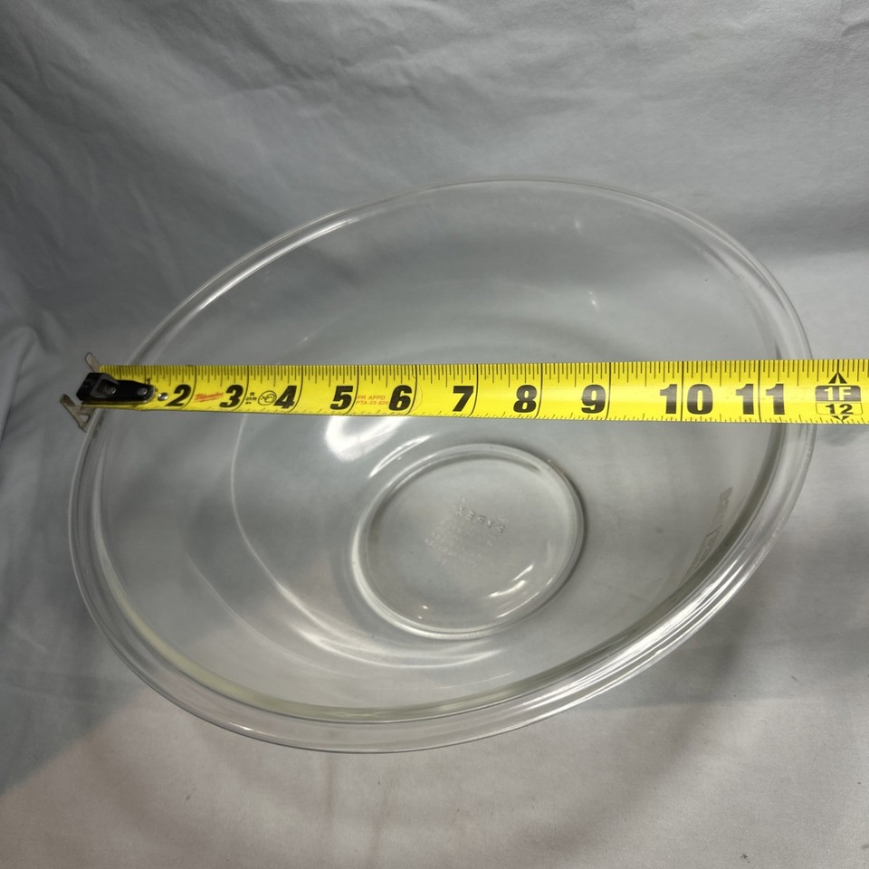 Vintage Pyrex Large Mixing Bowl # 326 Clear Glass 4 Qt 3.8 L | eBay