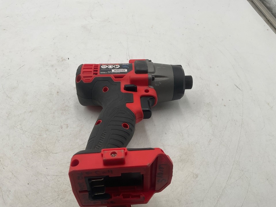 Bauer 20V Lithium Ion Cordless Impact Driver Model 1781C-B1 - Bare Tool ...