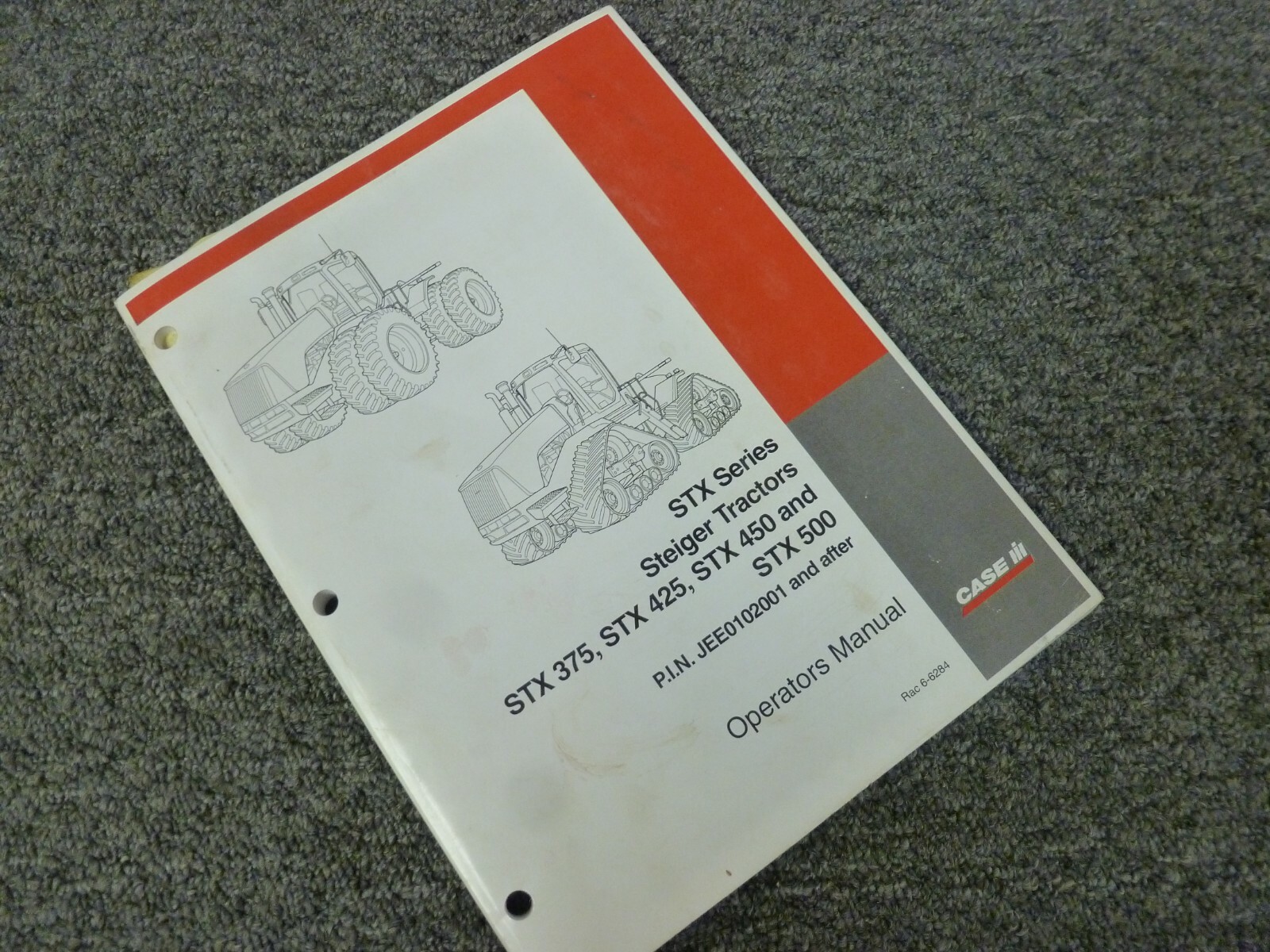 Case IH Steiger STX450 STX500 Tractor Owner Operator Maintenance Manual ...