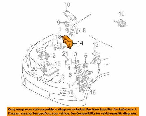 82663-30230 Toyota Cover, relay block, lower, no.8 8266330230, New ...
