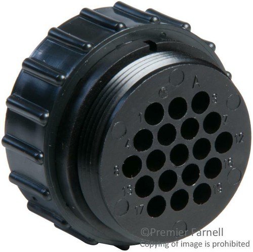 AMP-TE CONNECTIVITY-CIRCULAR CONNECTOR PLUG SIZE 23 19 POSITION FREE ...