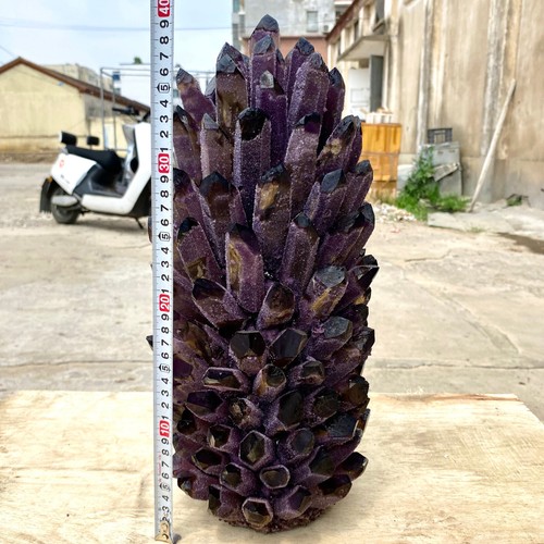 29.01LB New Find purple Phantom Quartz Crystal Cluster Mineral Specimen ...