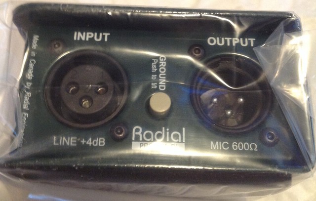 Radial Engineering Pro AV1 Passive 1-Channel Direct Box (R8001112) for ...