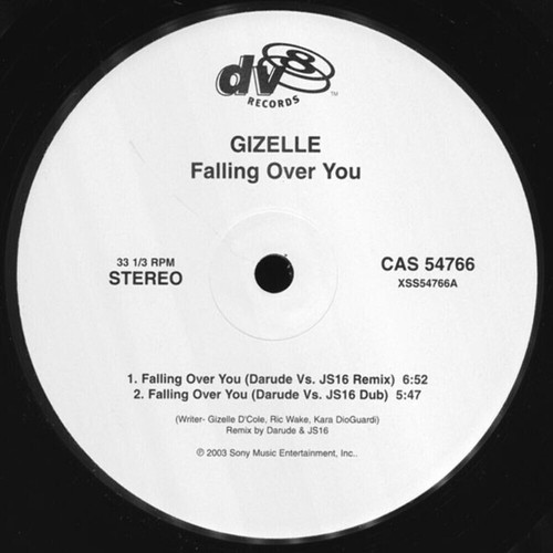Gizelle D'Cole - Falling Over You - DV8 Records - CAS 54766 - 12 ...