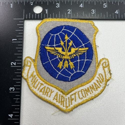 Vtg BIG 4" SIZE MILITARY AIRLIFT COMMAND USAF US Air Force Patch 231B ...