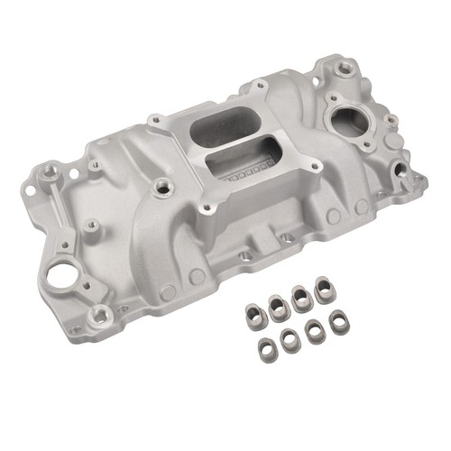Intake Manifold Dual Plane High Rise For SBC Chevy V8 305 327 350 400 ...