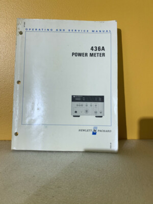 HP 00436-90001 436A Power Meter Operating and Service Manual | eBay