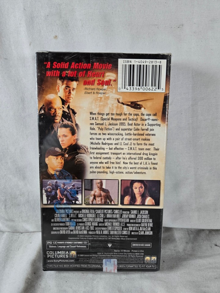 S.W.A.T. (VHS Tape, 2003) by Samuel L. Jackson Colin Farrell Michelle ...
