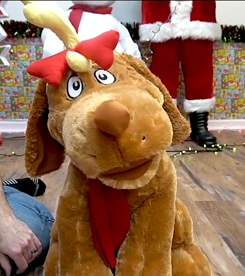 RARE Gemmy Life-Size Animated MAX the Dog - How The Grinch Stole ...