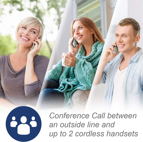 VTech CS6529-26 DECT 6.0 Phone Answering System with Caller 2 Handsets ...