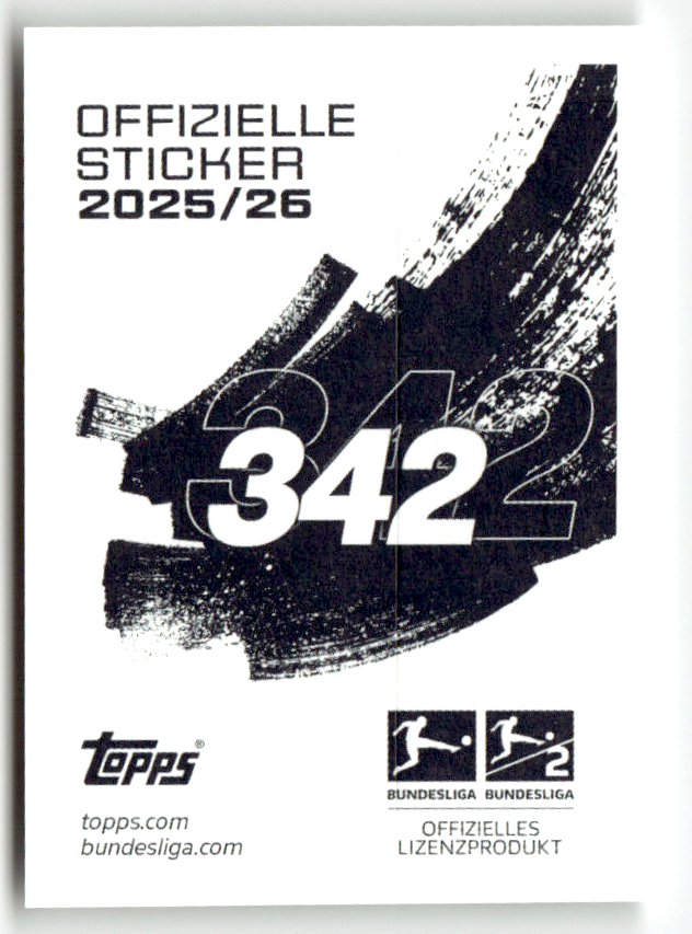 Topps Bundesliga Sticker 2025-26 No. 342 Silas Gnaka Baris Atik | eBay