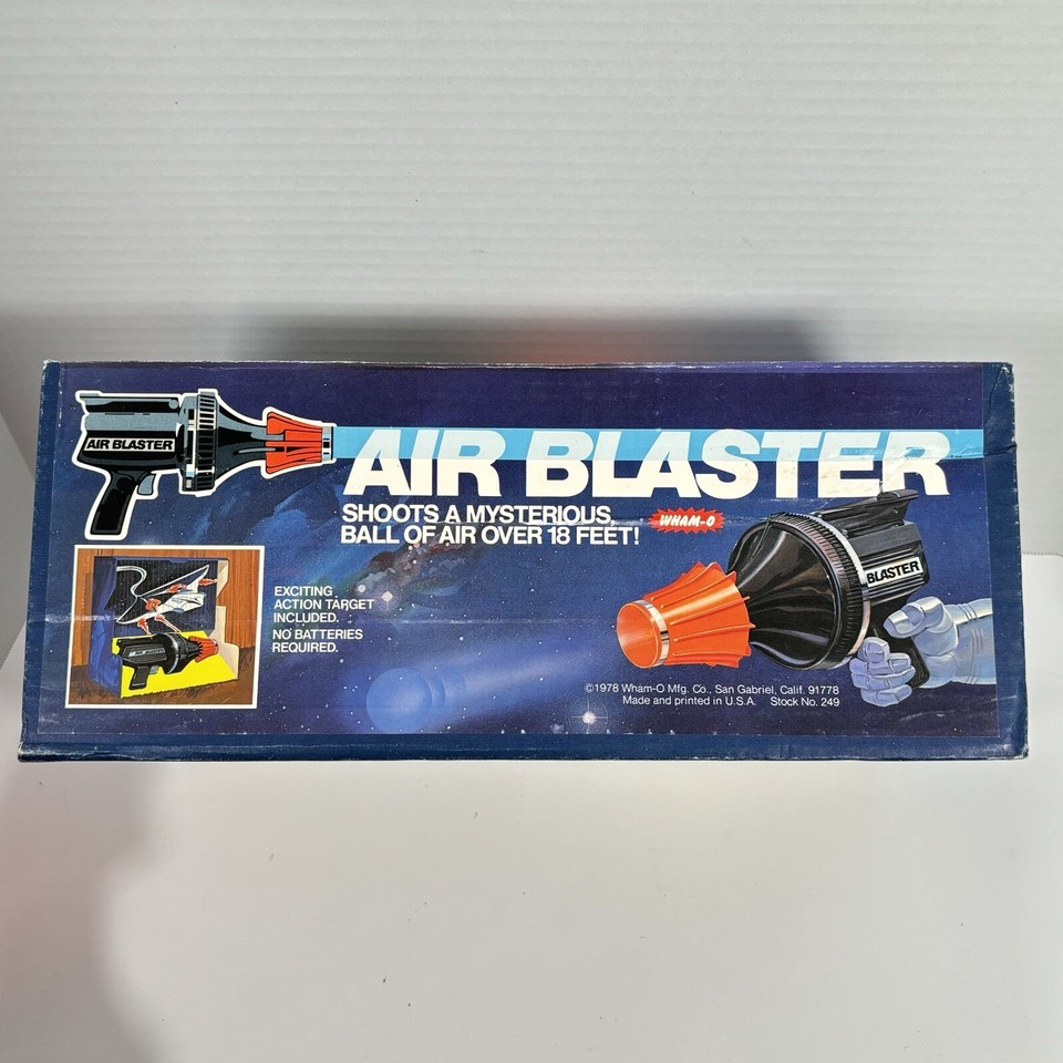 Vtg 1978 Air Blaster Wham-O Toy In Box With Target. Tested Works! Space ...