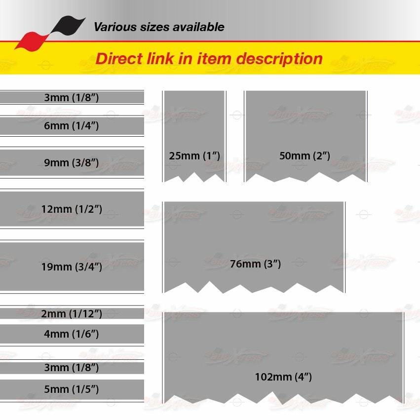 1/2" Roll Vinyl Pinstriping Pin Stripe Double Line Car Tape Decal ...