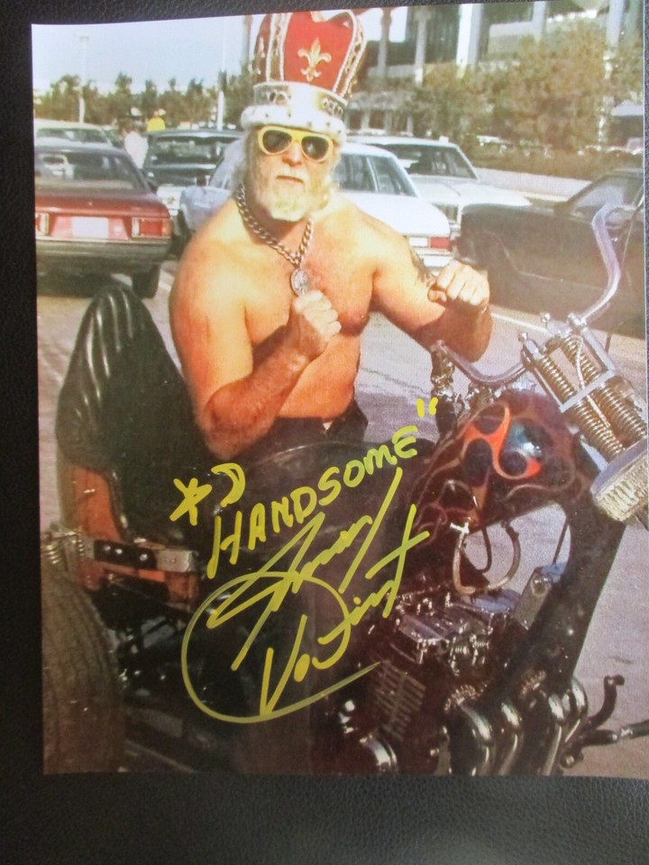 Signed WWE Hall Of Famer Handsome Jimmy The Boogie Woogie Man Valiant 8 ...