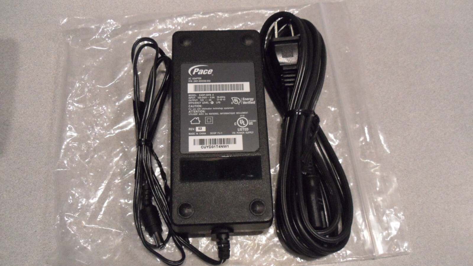 PACE EADP-36FB A AC Power Adapter Output 12V DC 3A Charger | eBay