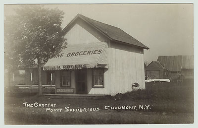 RPPC - Grocery Store Point Salubrious CHAUMONT NY 1910 Real Photo ...