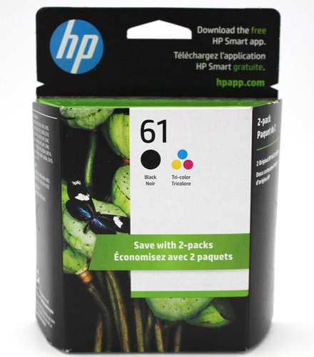 HP 61 Ink Cartridge Combo Pack Black and Tri Color Combo - EXP 2026 | eBay