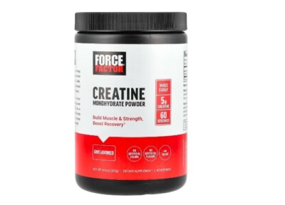 Force Factor, Creatine Monohydrate Powder, Unflavored, 10.6 oz (300 g ...