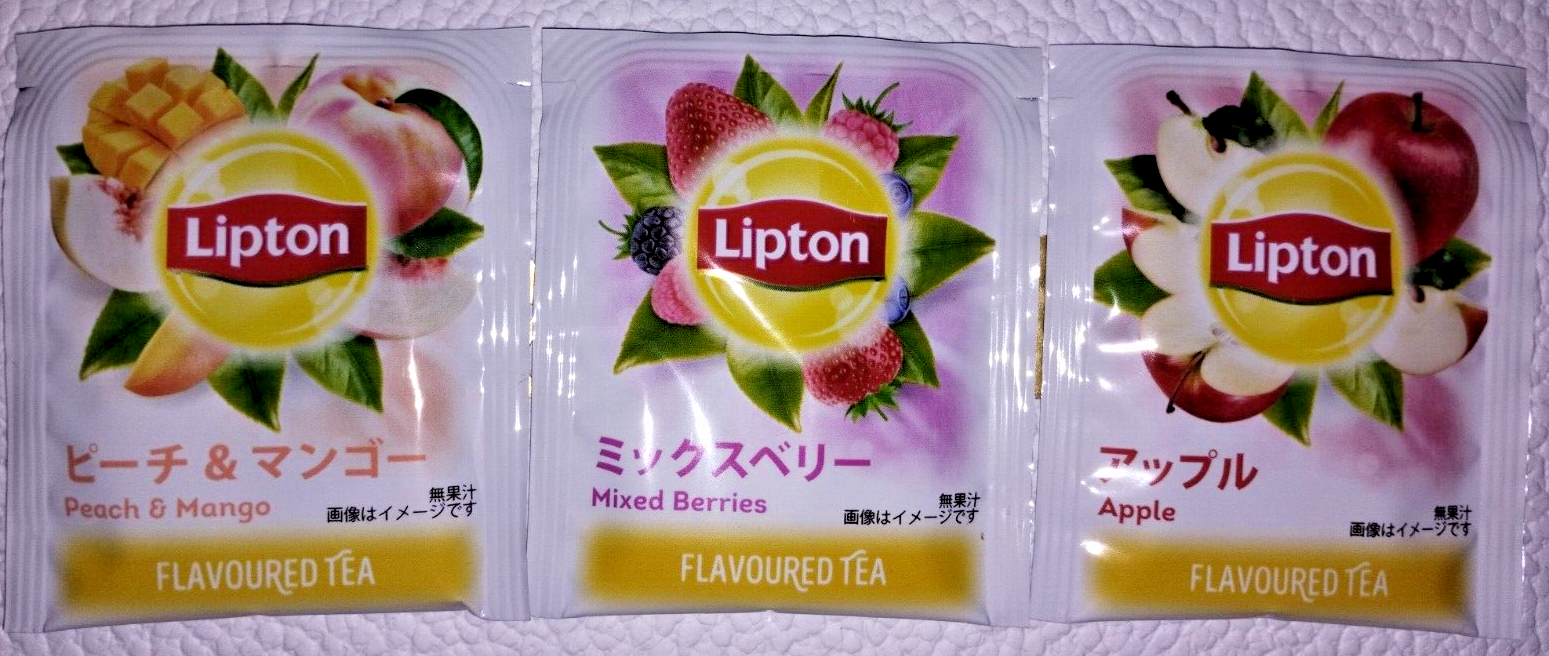 "LIPTON JAPAN" Selection Pack 3 Different Enveloped Tea Bags | eBay