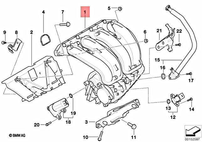 Genuine BMW X1 X3 E60 E81 E82 E83 E84 E87 E88 E90 E91 Int. Manifold ...