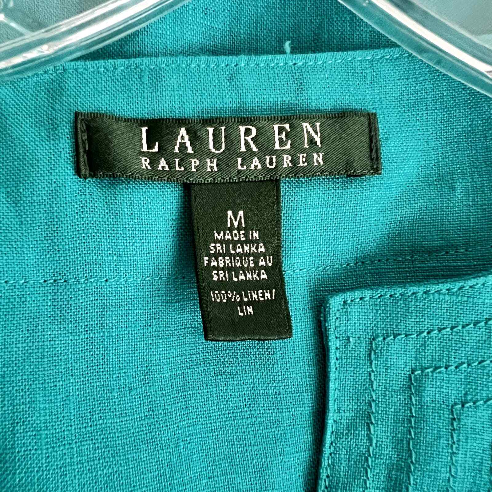 Lauren Ralph Lauren LRL Roll Tab Sleeve Split Neck Li… - Gem