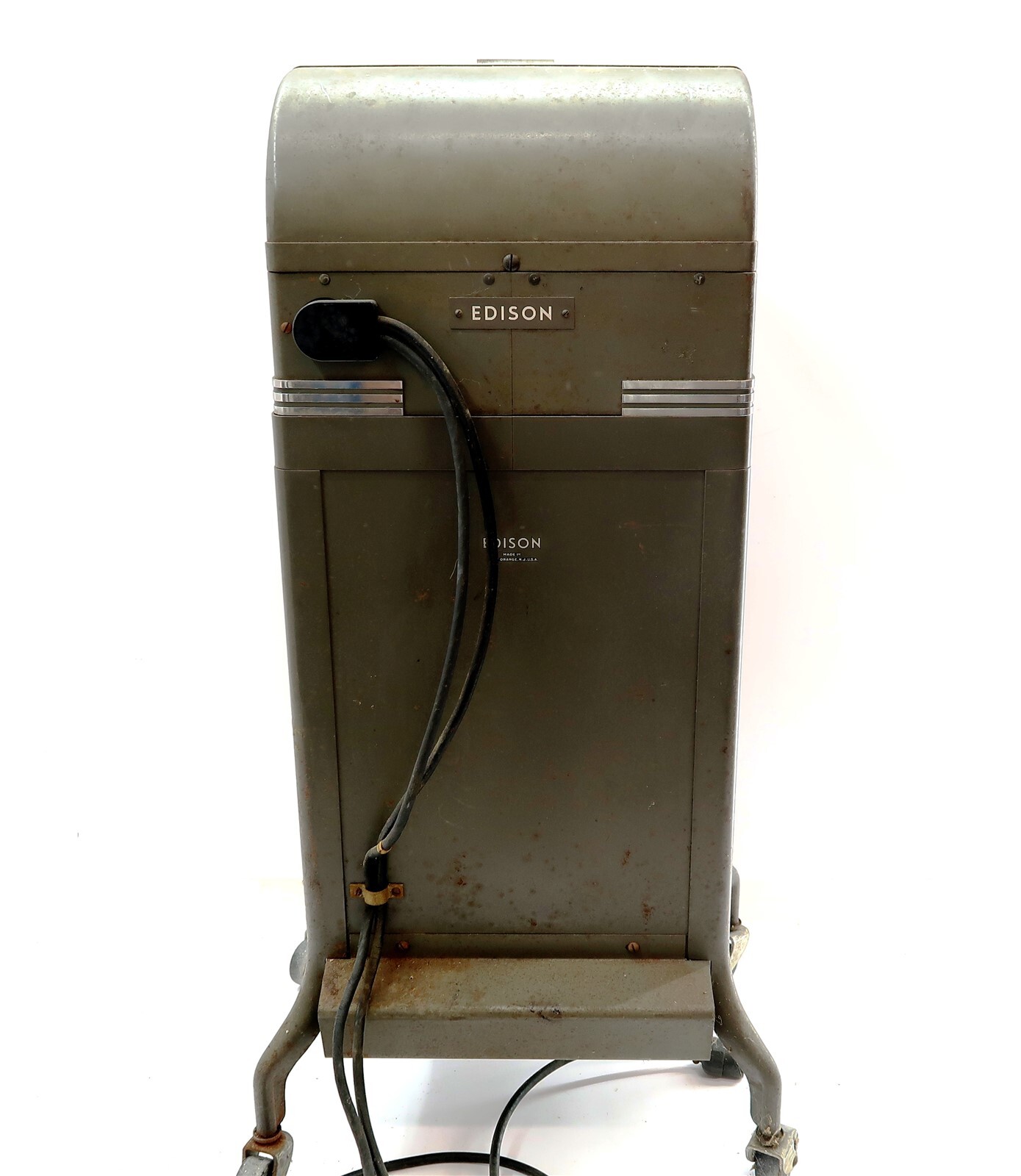 Antique EDISON EDIPHONE Transcription Machine With Stand & Cables AS-IS ...